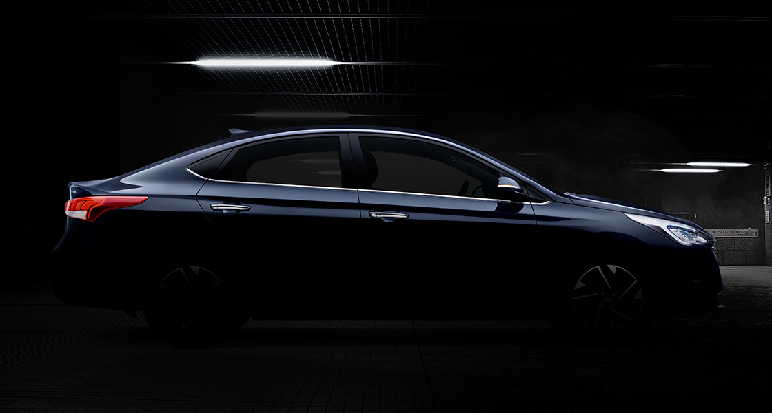 Hyundai Teases first image of the upcoming Verna. - CarThrust