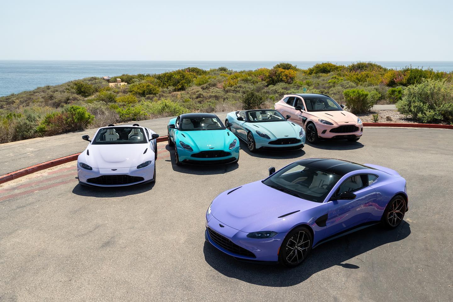 Aston Martin Newport beach shows off exclusive pastel color palette for ...