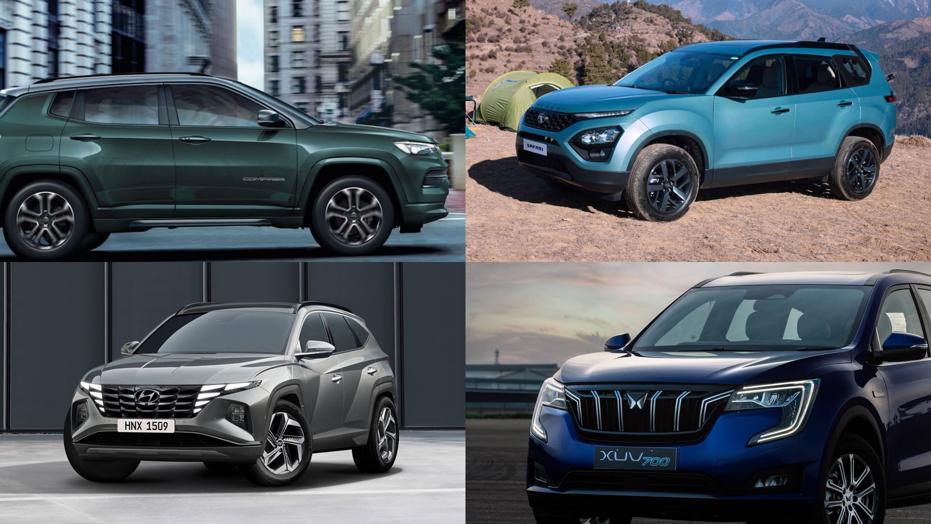 Versus Wednesdays! Jeep Compass vs. Mahindra XUV700 vs. Tata Safari vs ...